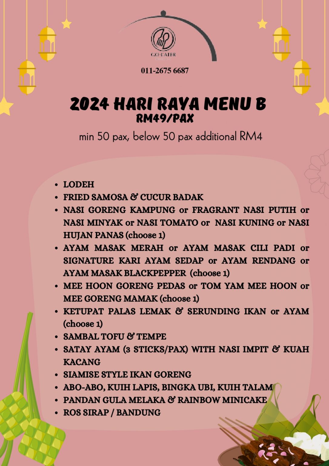 Menu - GoCater