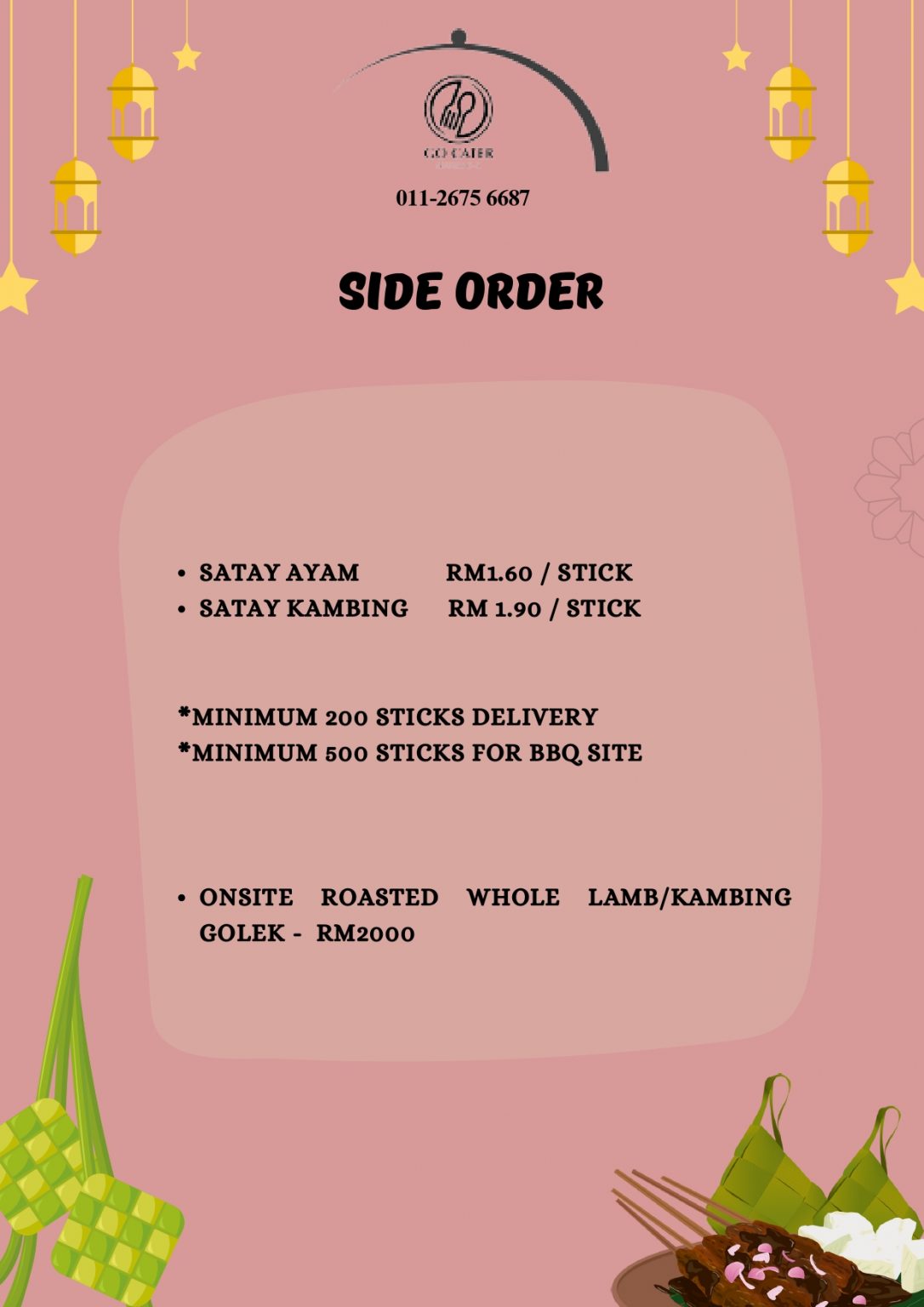 Menu - GoCater